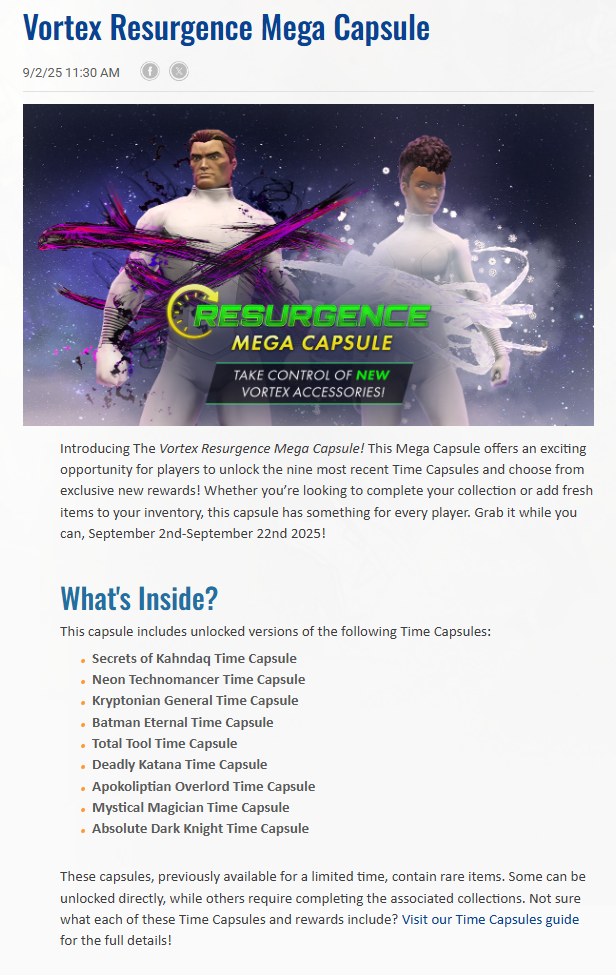 Vortex Resurgence Mega Capsule | DC Universe Online Forums